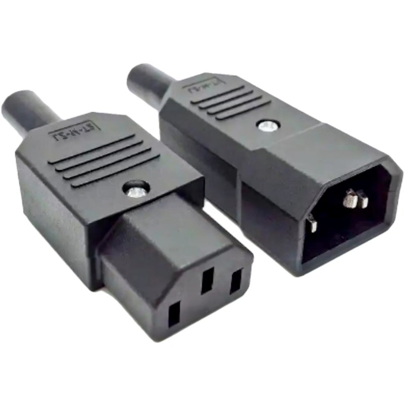 3P Cable Harness Connector Male And Female C13 C14 Power Cord Connectors